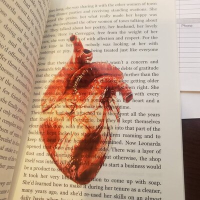 Clear Bookmark Anatomical Heart Bloody Bleeding Medical Goth Gothic ...