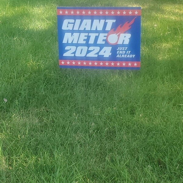 Giant Meteor Yard Sign - Etsy