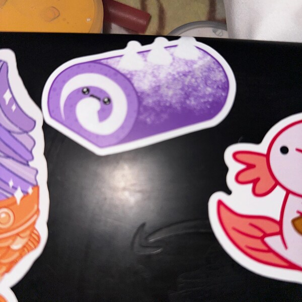 Cute Kawaii Adorable Chibi Matcha Green Tea Cake Roll Dessert Food ...