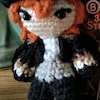 Crochet Dazai Osamu Amigurumi Keychain - Etsy