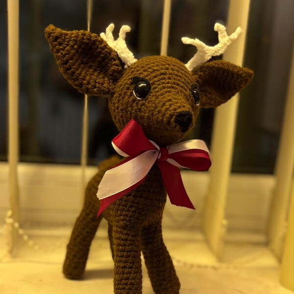 Rudolph's Little Buddy; Amigurumi Reindeer Pattern PDF English - Etsy