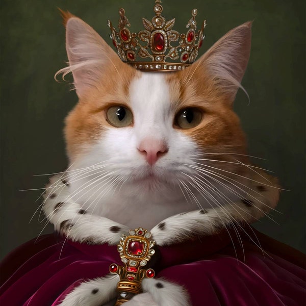 Custom Witch Pet Portrait From Photo Perfect Gothic Gift Dark Pet Gift ...