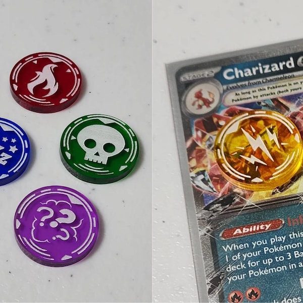 Acrylic Effect Tokens - TCG Effect Tokens - Etsy