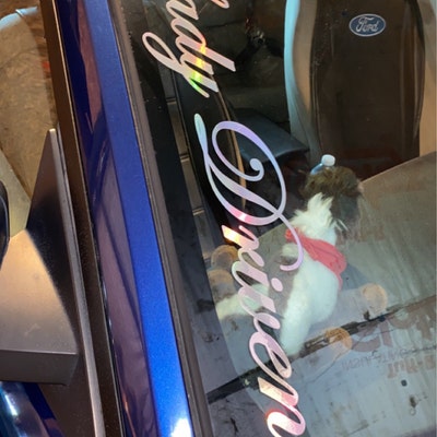 LADY DRIVEN Vertical Truck Windshield Vinyl Side Decal Sticker - Etsy