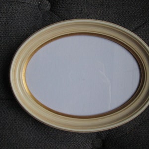 5x7 Black Oval Picture Frame Real MDF Wood Silhouette Frame | Etsy