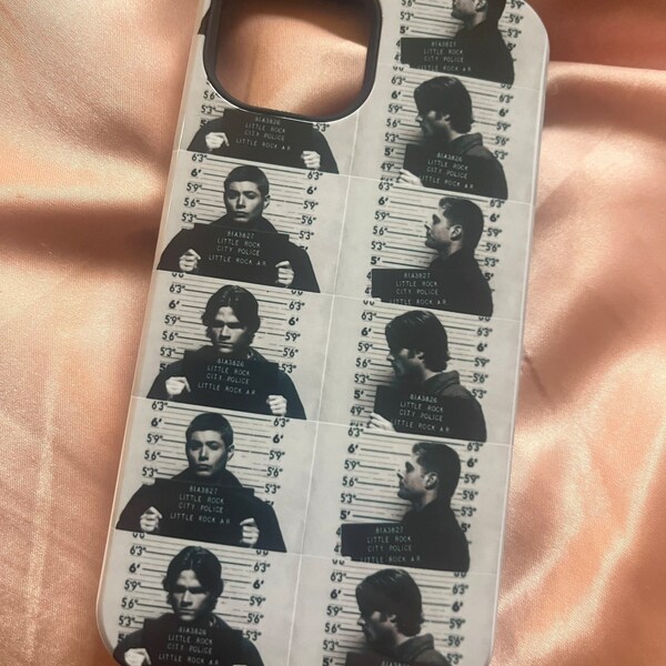 Supernatural Sam & Dean Mugshot Tough Phone Case Supernatural Merch the ...
