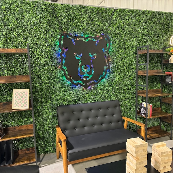 Custom Logo Design Metal Wall Art LED Light - Personalized Business ...