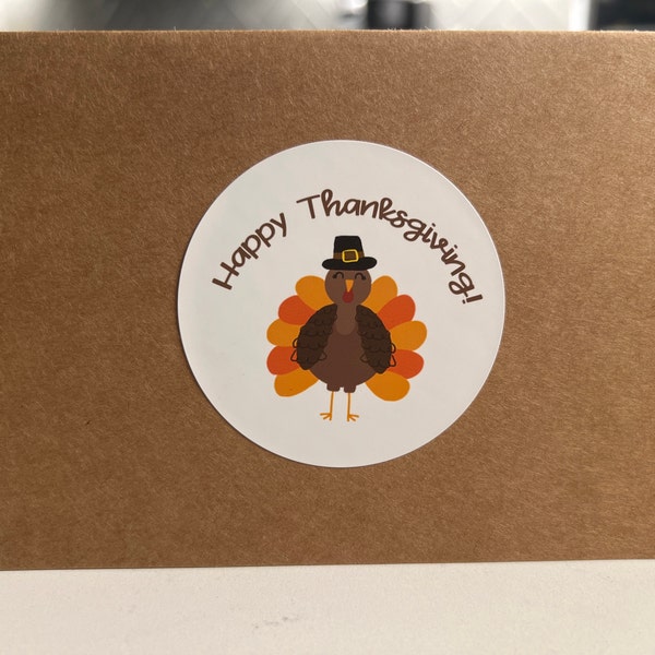 Happy Thanksgiving Stickers Thanksgiving Favor Stickers Thanksgiving ...