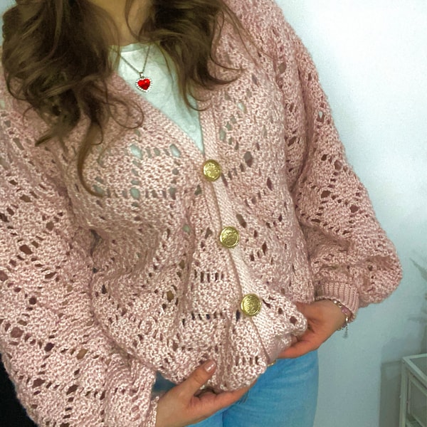 Gemma Cardigan Crochet Pattern (english)| Intermediate Pattern - Etsy