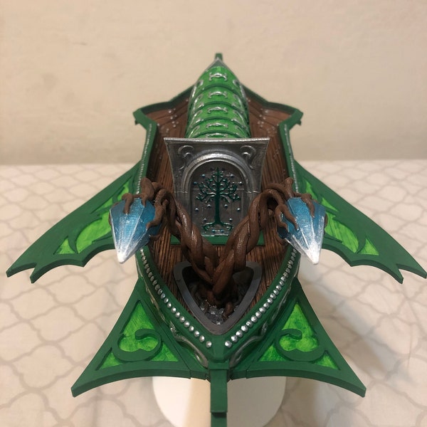 Dnd Elven Sky Reaver Elf Ship Aircraft Boat Airship Tabletop Scatter ...