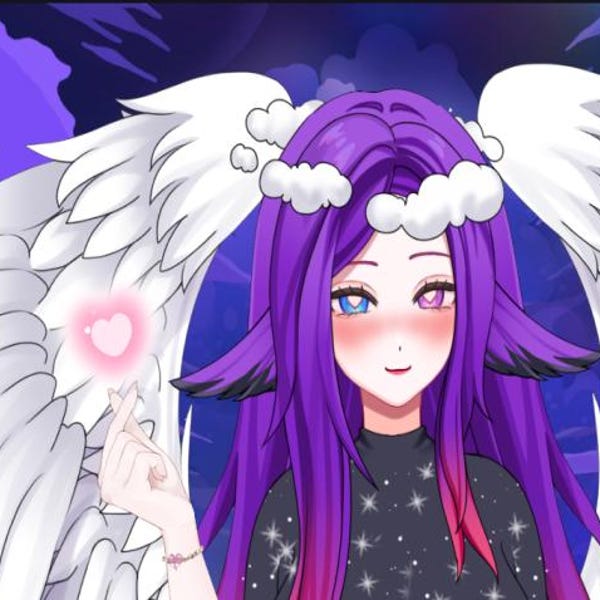 Vtuber Asset Rigged White Angel Wings - Etsy