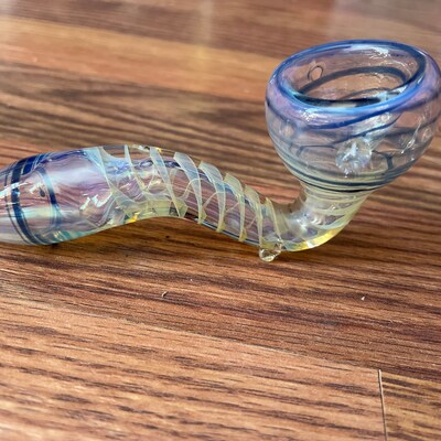 Glass Pipes Custom-made Hand-blown Glass Pipe Color Changing - Etsy