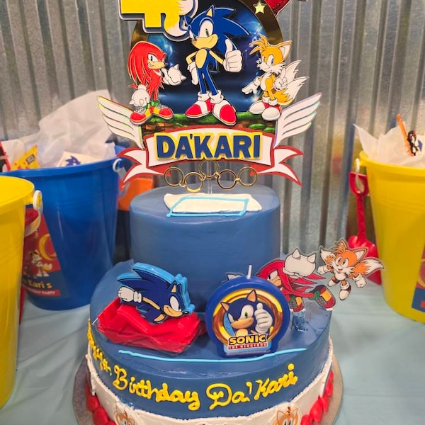 Sonic and Friends Cake Topper - Etsy