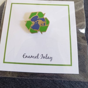 Recycle Earth Enamel Pin EP102 Reduce, Reuse, Recycle, Earth Day and ...