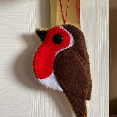 Robin PDF Pattern Felt Bird Sewing Tutorial and Embroidery Pattern, Sew ...