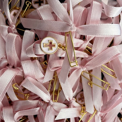 10 Pcs, Witness Pins With Enameled Cross to Offer to Your Guests as ...