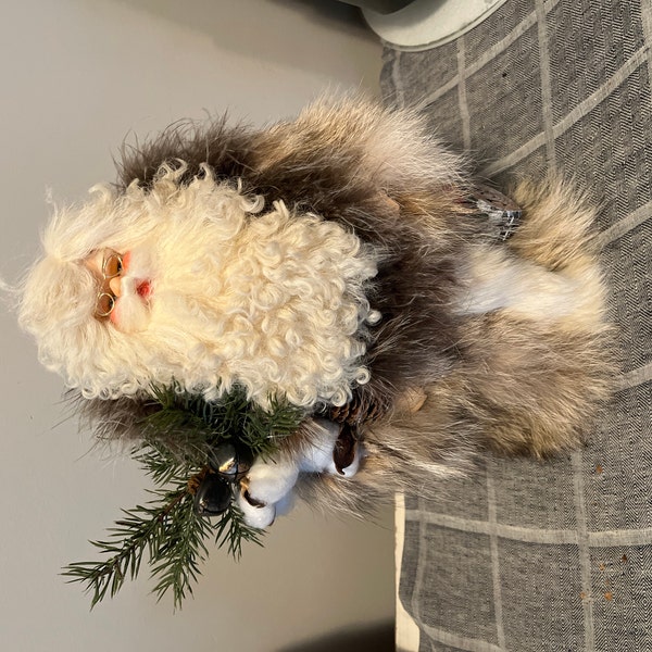 In Hatties Attic, Luxury Handcrafted Santas, Fur Coats, Upcycled, OOAK ...