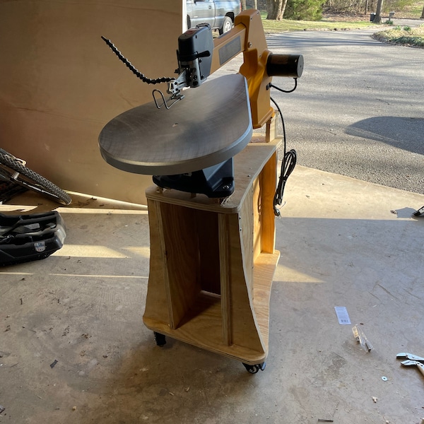 Scroll Saw Stand Woodworking Plans - Etsy