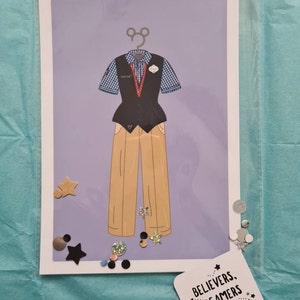 Cast Member Name Tag Display Frame and Print Casting Agency - Etsy