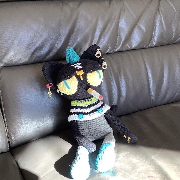 Chester_the Punkat_crochet Pattern - Etsy