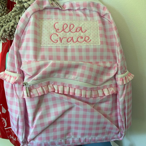 Personalized Embroidered Kids Backpack, Monogrammed School Backpack ...