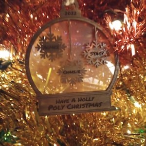 Personalized Polyamory Ornament Have a Holly Poly Christmas 2024 - Etsy