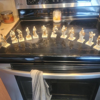 Vintage Ancient Greek Gods & Goddesses Mini Statues Set of 12 Greek ...