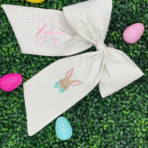 Bunny With Bow 4inch Machine Embroidery Design Digital Download ...