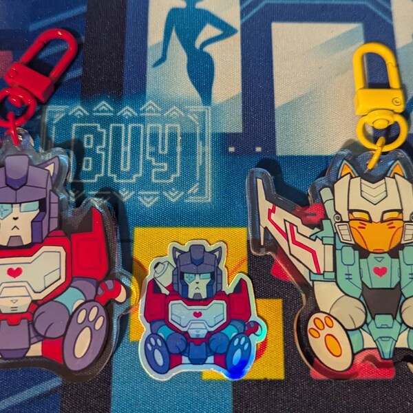 Transformers IDW/ MTMTE/ Lost Light Cats Acrylic Charms - Etsy