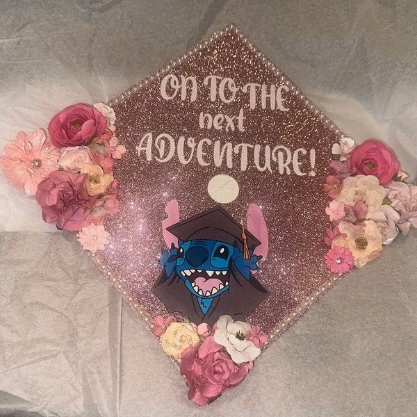 STITCH Themed Graduation Cap Topper - Etsy