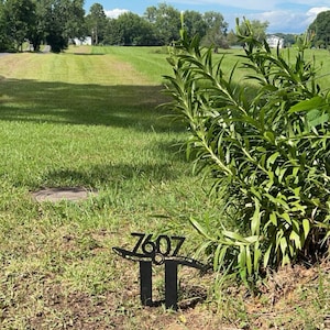 Custom Metal Address Sign for Mountain Home Mountain Cabin Airbnb Decor ...