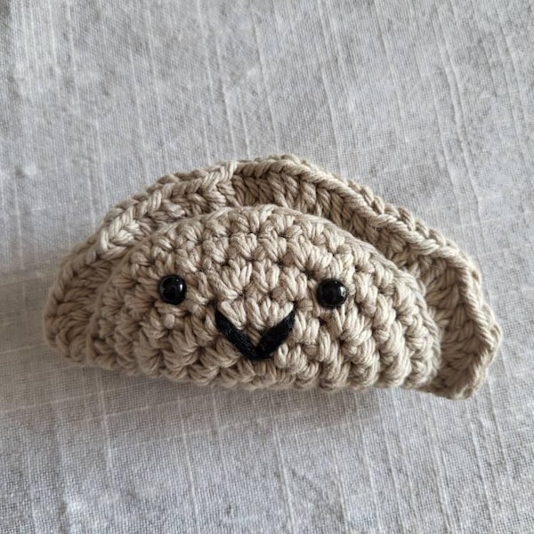 Emotional Support Crochet Pierogi: Pocket Plushie - Etsy