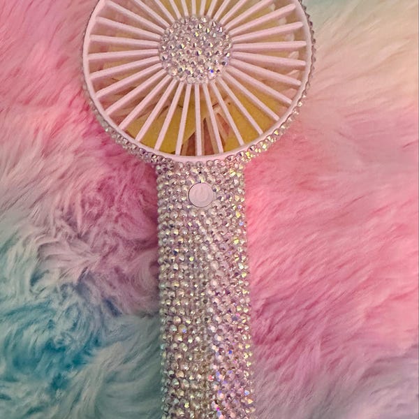 Rhinestone Fan - Etsy