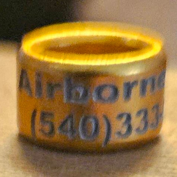 25 Closed Bird Leg Bands - Aluminum - Custom Laser Engraved in USA - Etsy