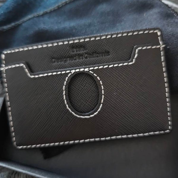 4 Card Minimalist Wallet for Men Women Genuine Leather Ultra Thin Small ...