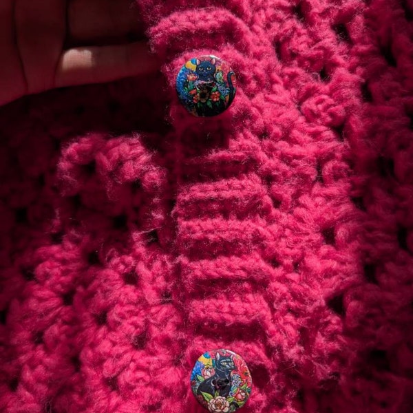 1.18” Buttons-colorful Songbirds-assorted-great Adirondack-handcrafted ...