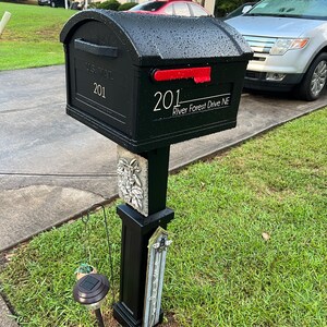 Modern Address Mailbox Decal Street Address Mailbox Address for Mailbox ...