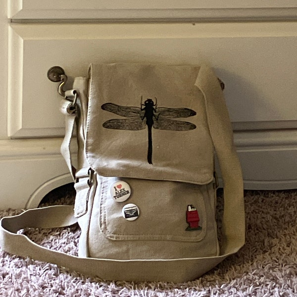 Dragonfly Tech Bag Small Purse Crossbody Shoulder Bag 11x7x2 Inches - Etsy