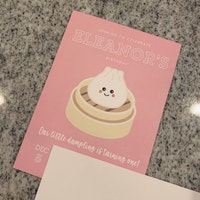 Dumpling Baby Shower Diaper Sign Raffle Ticket Invitation Dumpling ...