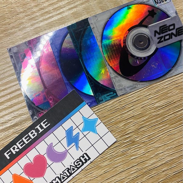 Y2k Aesthetic Sticker Holographic Sparkle Bold 2000's Graphic Cool ...