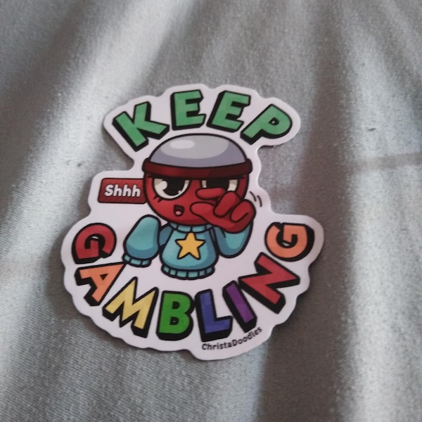 Keep Gambling Sticker: Dandy’s World Gigi, Waterproof Vinyl (3” Matte ...