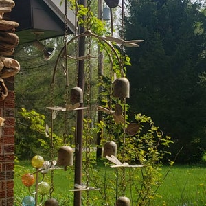 Flower Chime Stake Garden Art - Etsy