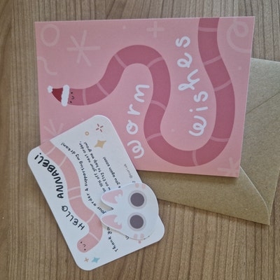 Worm Birthday Wishes Greeting Cards Cute Fun Modern Funny Birthday ...