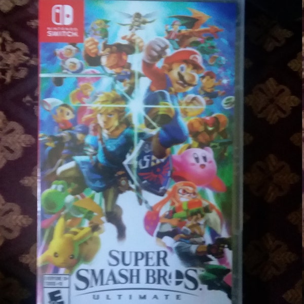 Super Smash Bros Ultimate: Replacement Cover Art & Case for Nintendo ...