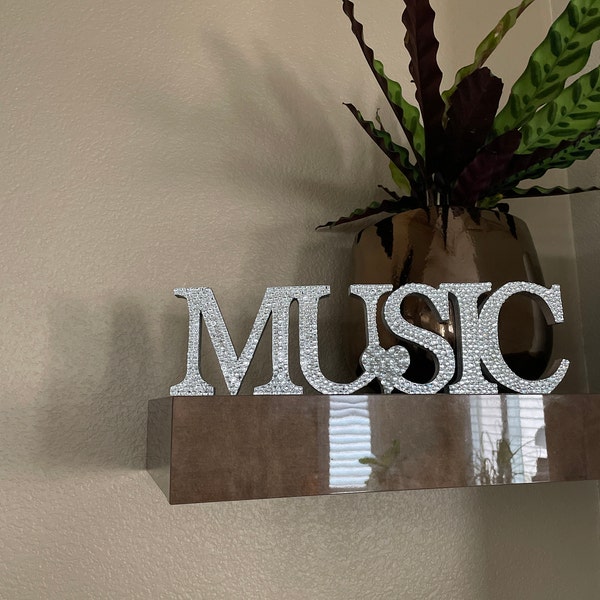 Swarovski Crystal "love" 4" Standing Love Sign With Heart in Any Color ...