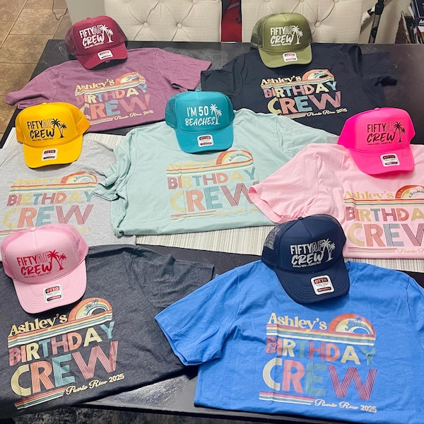 Social Club Trucker Hats, Beach Birthday Hats, Beach Bachelorette ...