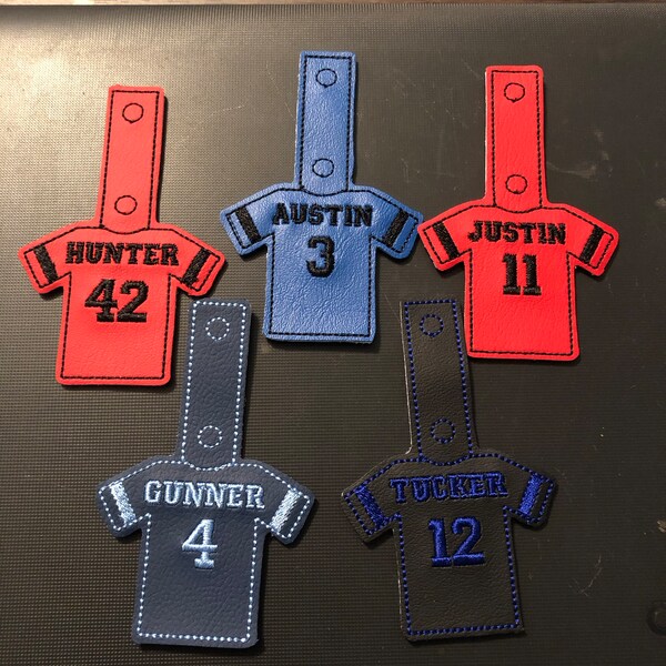 BLANK Jersey - Snap/rivet Key Fob - DIGITAL Embroidery Design - Etsy