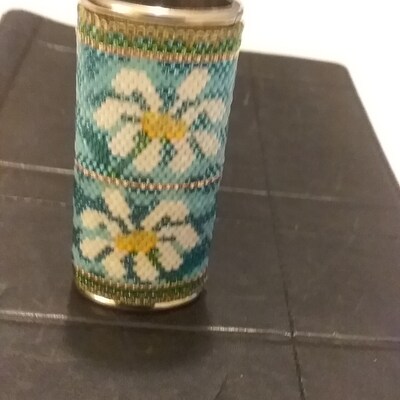 Turquoise Dragonfly Pilot G2 Pen Cover Peyote Pattern by Kristy Zgoda ...