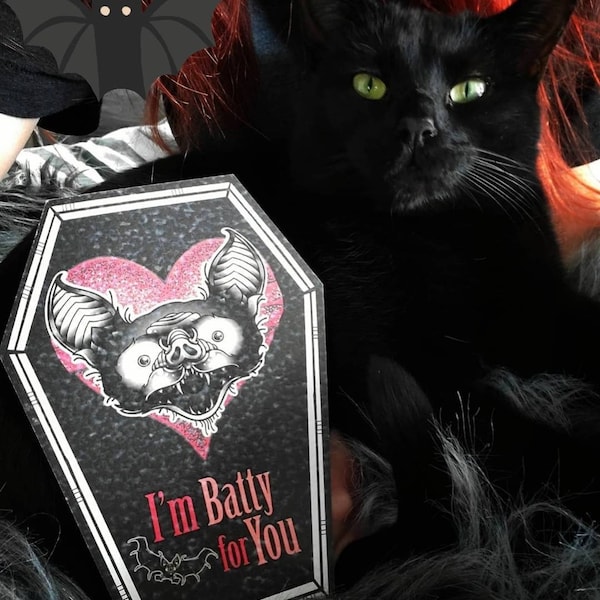 NEW COFFIN CARDS - I'm Batty for You - Alternative Anniversary ...