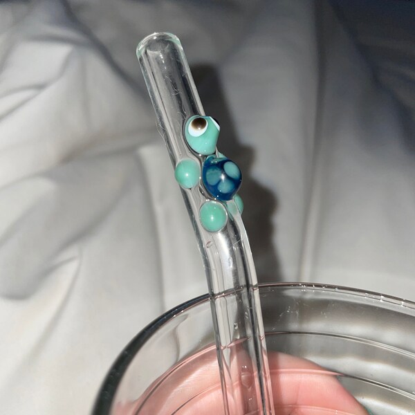 Turtle Glass Drinking Straw - Etsy